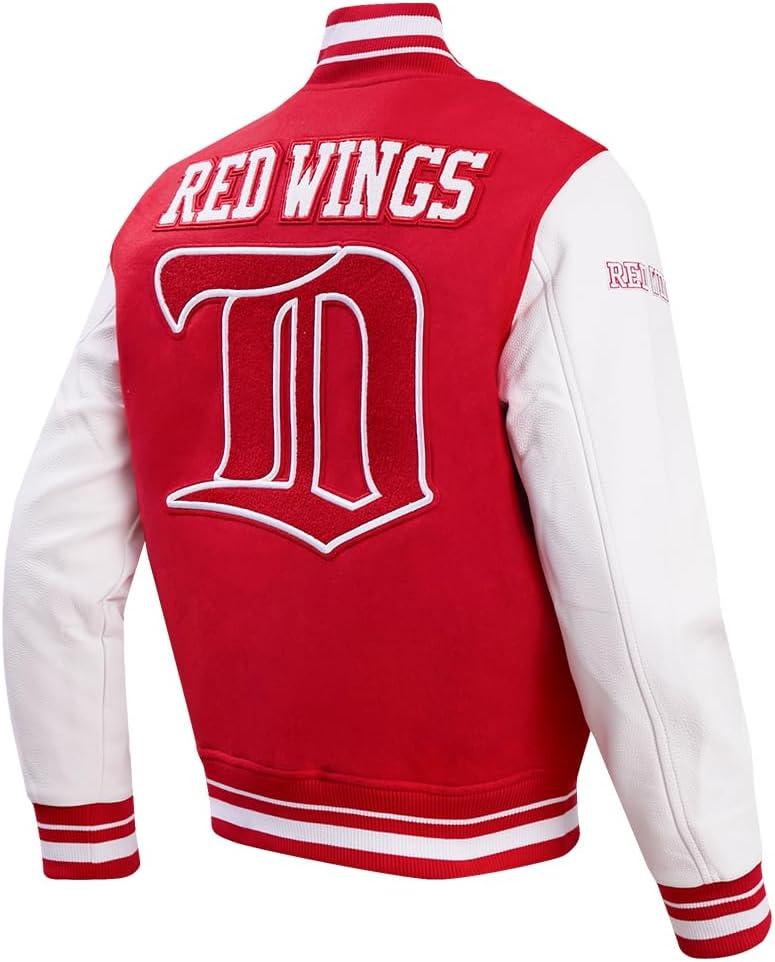 Pro Standard Mens NHL Retro Classics Varsity Jacket(Red/White ...
