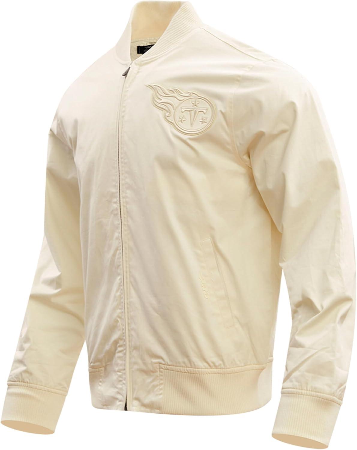 Pro Standard Mens NFL Neutral Twill Jacket(Tennessee Titans Cream ...