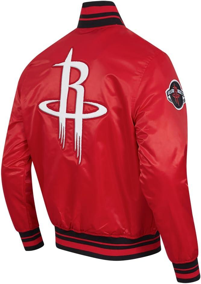 Pro Standard NBA mens Mens Nba Retro Classics Satin Jacket(Red/Black ...