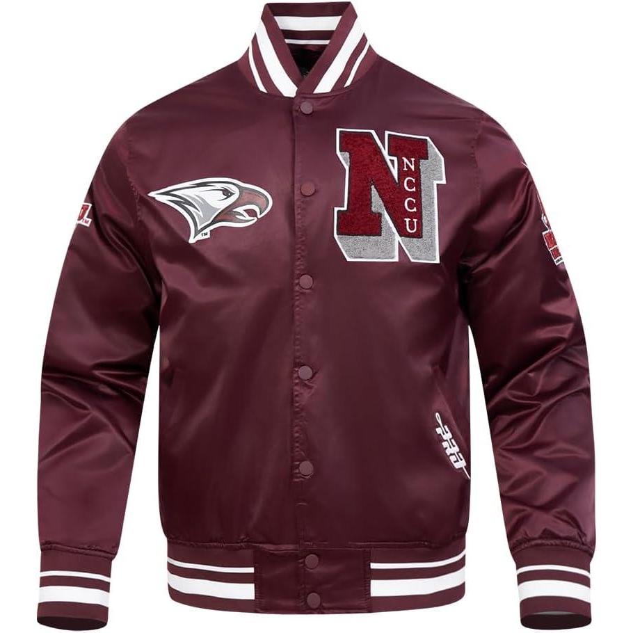 Pro Standard Mens College Classic Chenille Satin Jacket(Wine ...